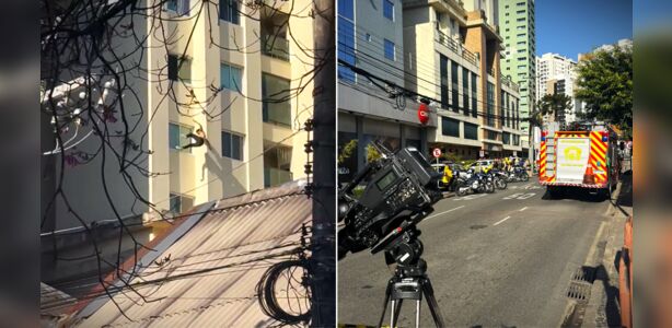 Desespero: vídeo flagra homem caindo de prédio no Centro de Curitiba ...