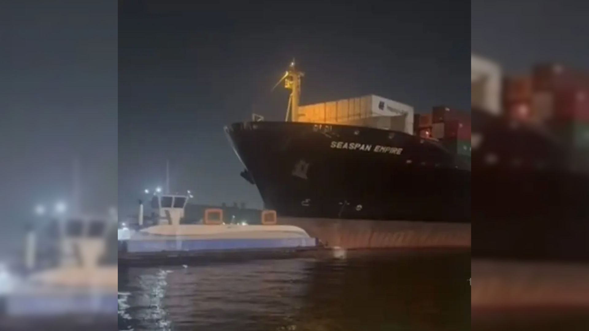 Navio colide com duas balsas e provoca susto na entrada do Porto de ...